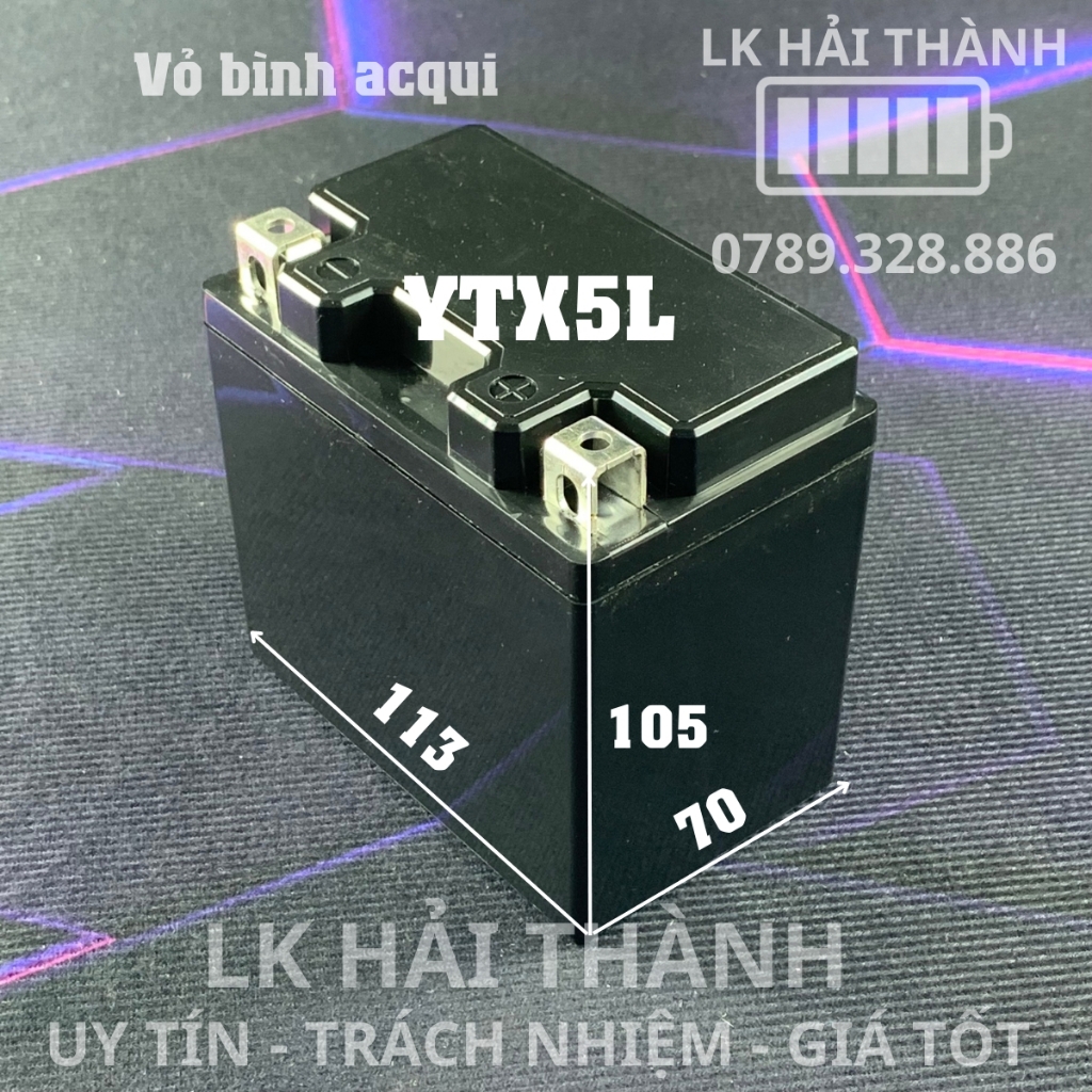 Pin Acquy lithium dung lượng 6Ah dòng xả 60A mạch chịu tải 600A