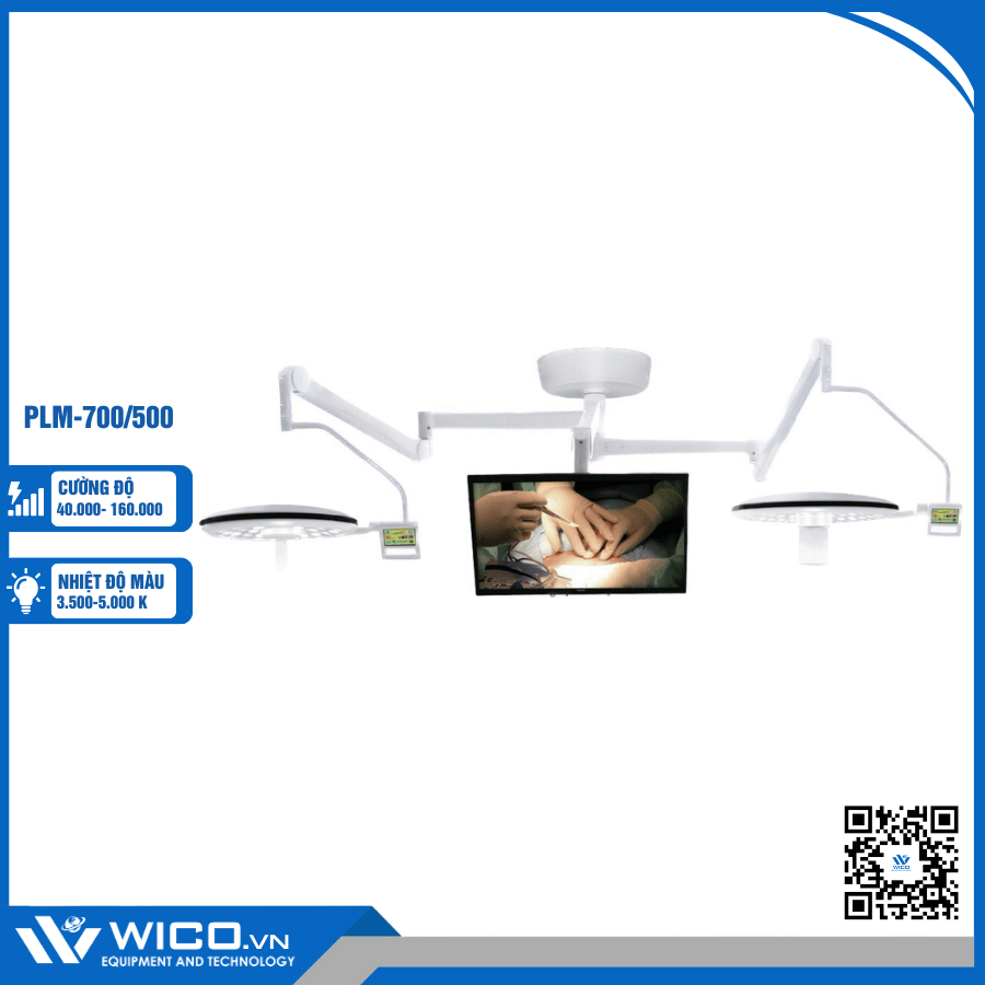 Đèn Mổ LED Treo Trần 2 Nhánh Kareway - Trung Quốc PLM-700/500 | Wico Việt Nam