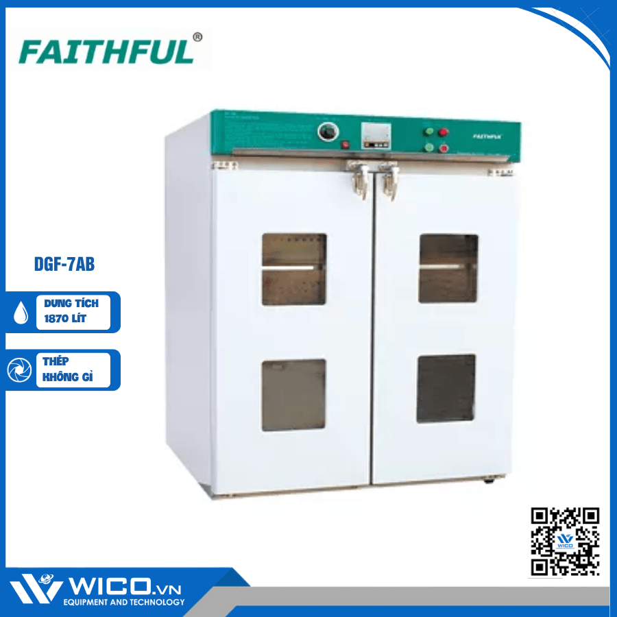 Tủ sấy công nghiệp dung tích lớn Faithful DGF-7AB | 1870 Lít | Wico ...