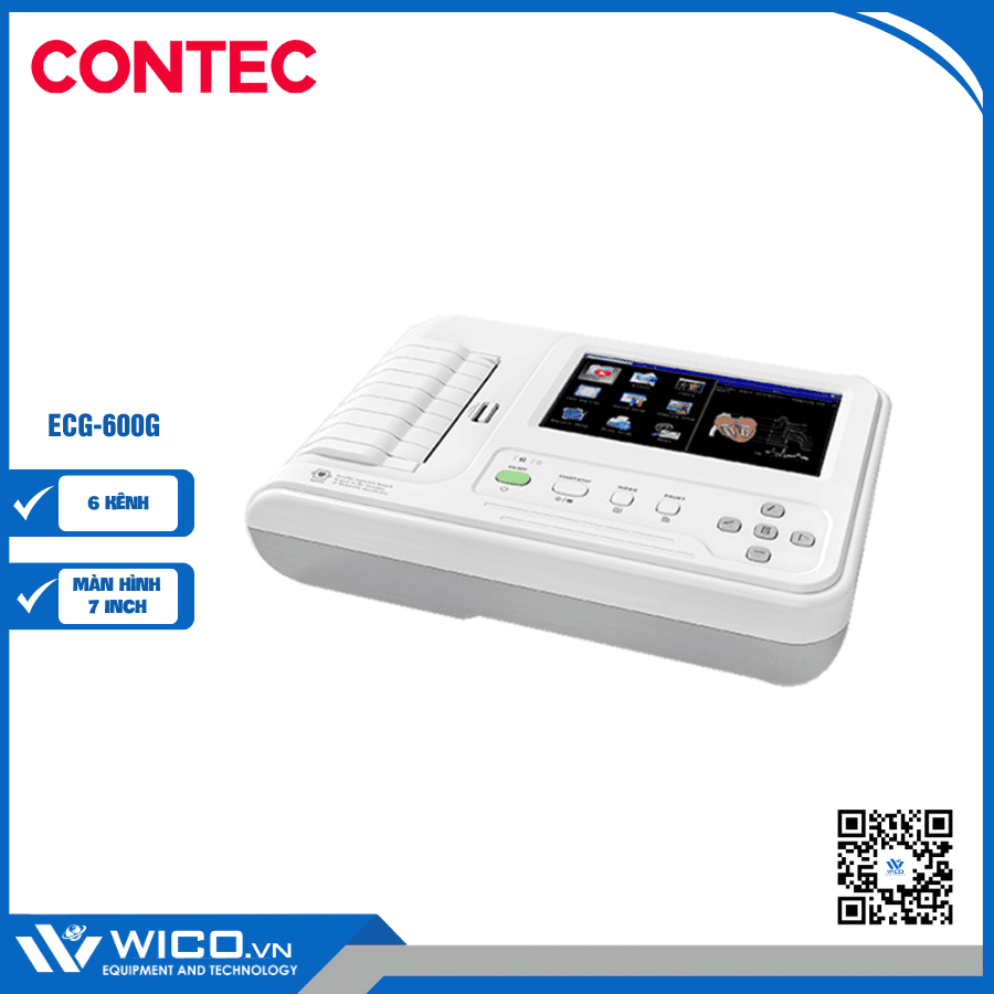 Máy Điện Tim 6 Kênh Contec - Trung Quốc ECG-600G | Wico Việt Nam