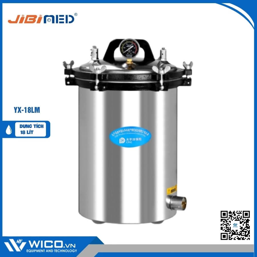 Nồi Hấp Tiệt Trùng Xách Tay Jibimed YX-18LM | Wico Việt Nam