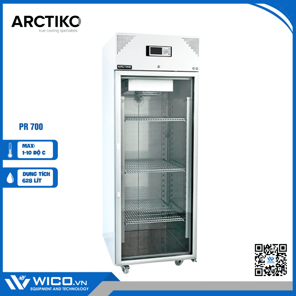 Tủ Bảo Quản 1-10 Độ 628 Lít Arctiko PR 700 | Thép Sơn Trắng | Wico Việt Nam
