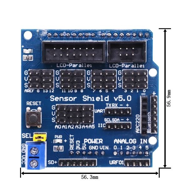 Arduino sensor shield V5.0 | Thế Giới Module