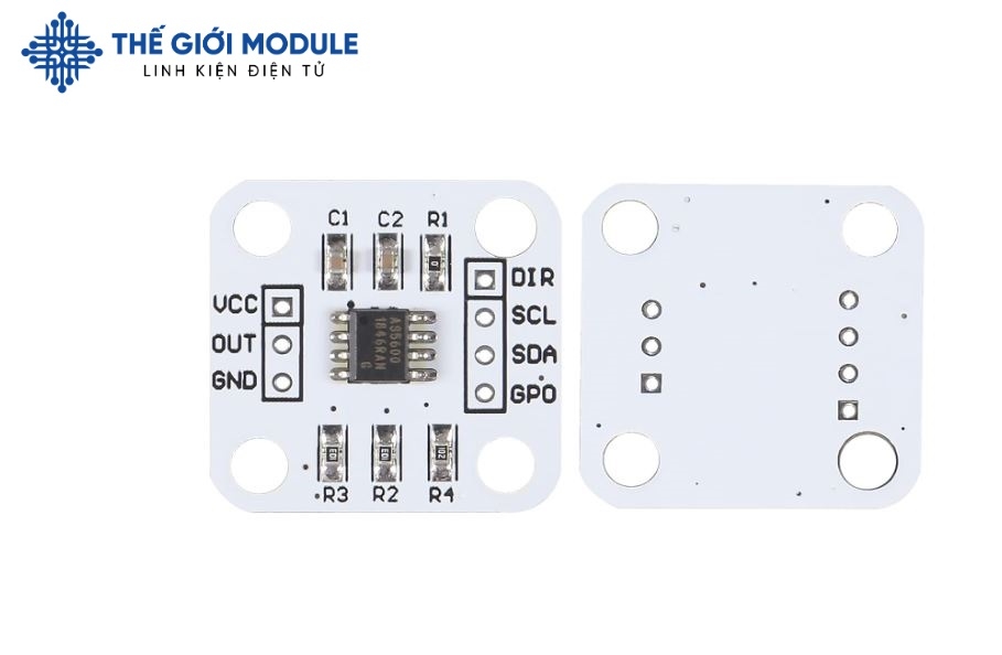 Module cảm biến góc quay bằng từ trường AS5600 I2C | Thế Giới Module