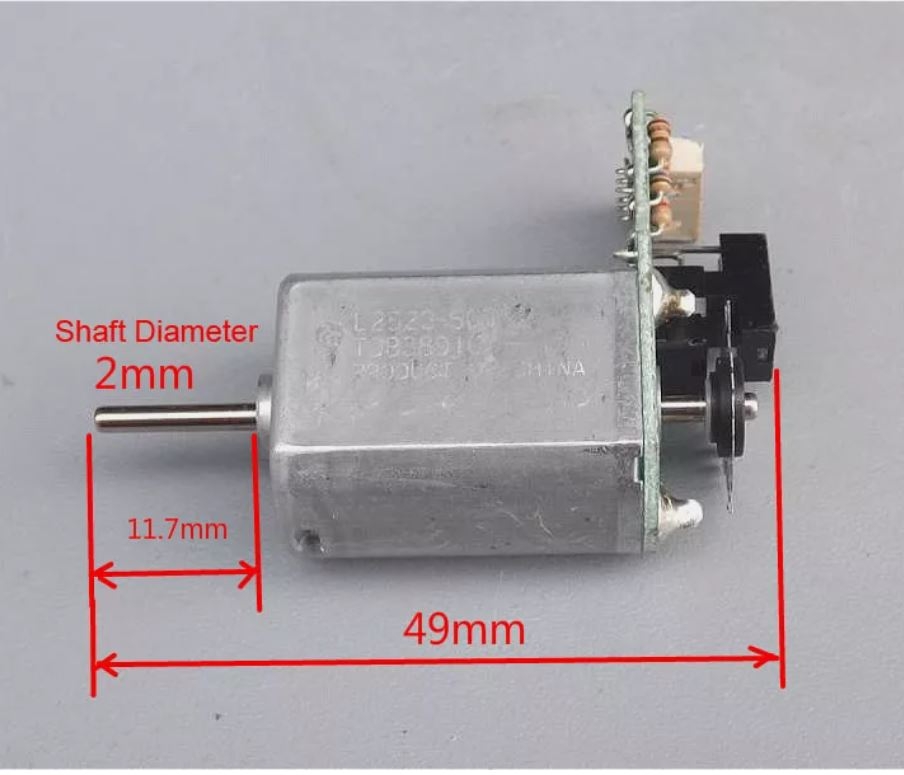 Động cơ motor 130 có encoder 2 kênh AB | Thế Giới Module