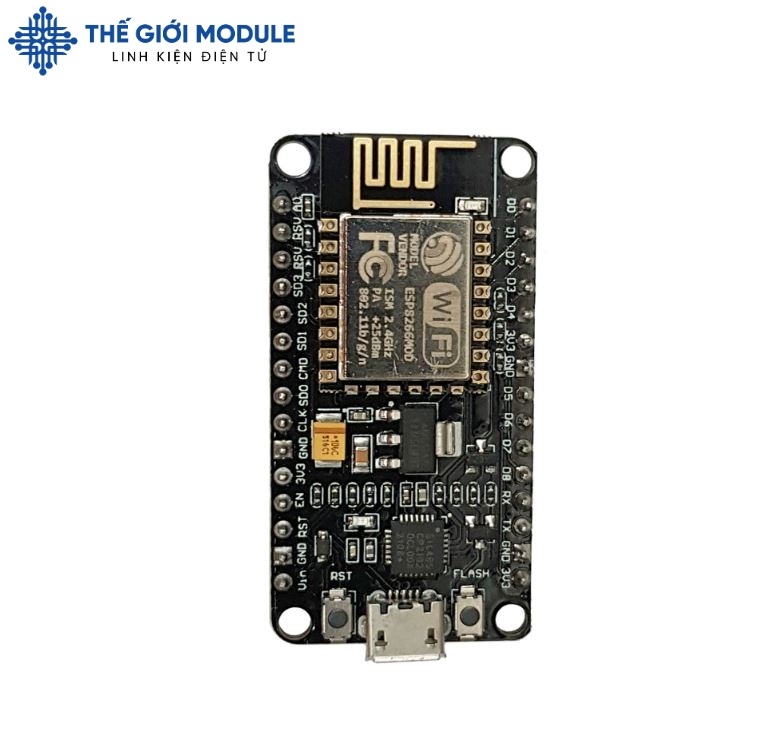 Module RF thu phát Wifi ESP8266 NodeMCU Lua CP2102 | Thế Giới Module