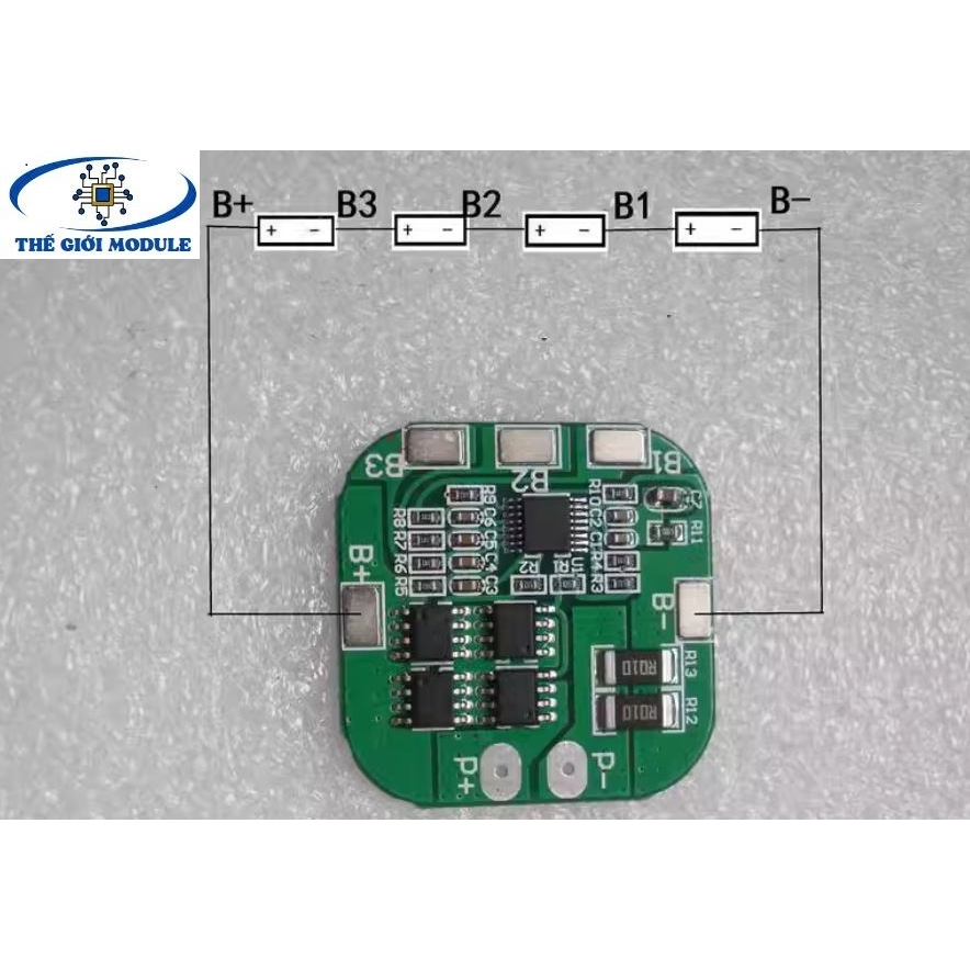 Mạch sạc và bảo vệ Pin 4S 20A | Thế Giới Module