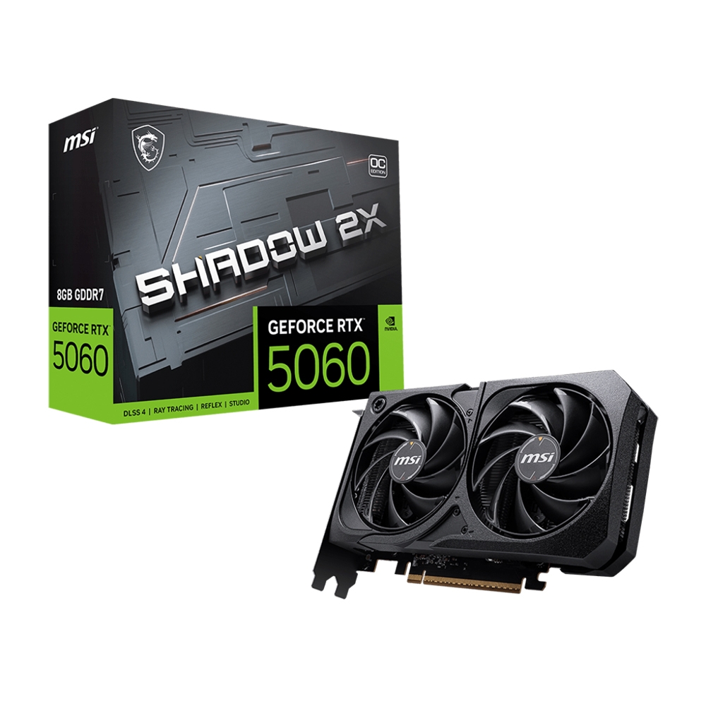 VGA MSI GeForce RTX 5060 8G SHADOW 2X OC GDDR7