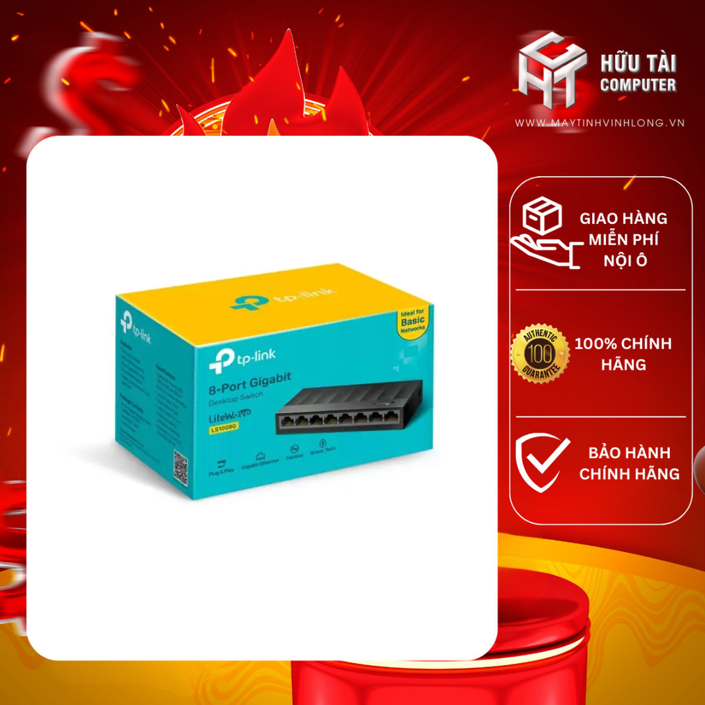 HUB 8 PORT TP-LINK 8P LS1008G 10/100/1000 HUB 8 PORT TP-LINK 8P LS1008G 10/100/1000