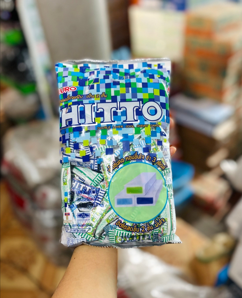 Kẹo Hitto bạc hà Thái Lan gói 280g/36 gói