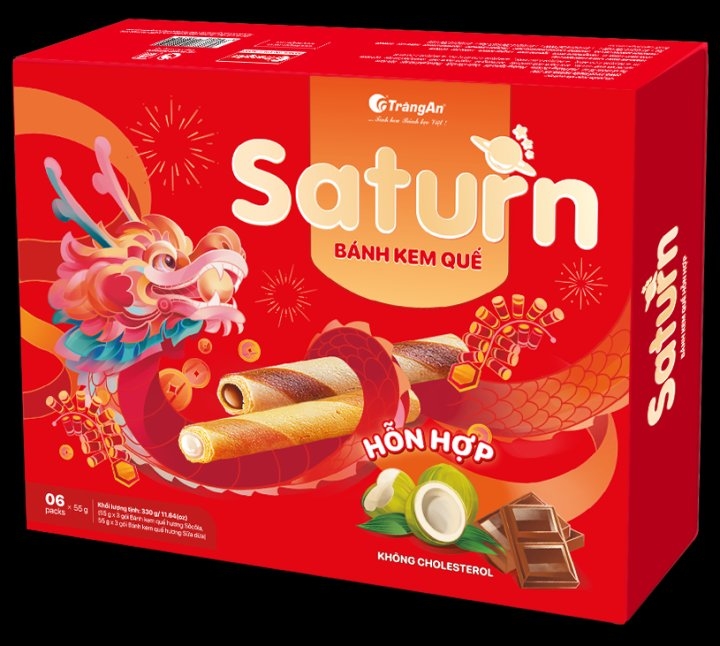 Bánh quế Saturn Tràng An 330g/10