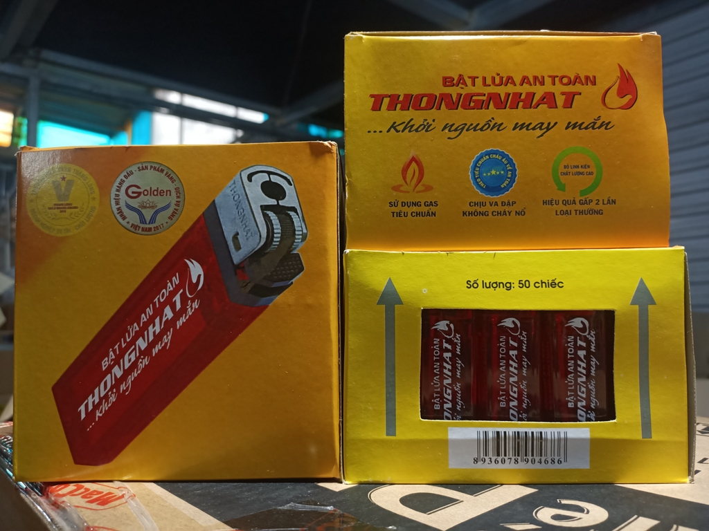 Bật lửa Thống Nhất/20 hộp/50 chiếc