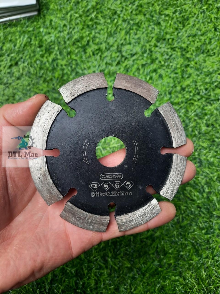 Lưỡi cắt bê tông, lưỡi cắt rãnh chữ V - D115x22.23x8mm | Dtlgroup.vn