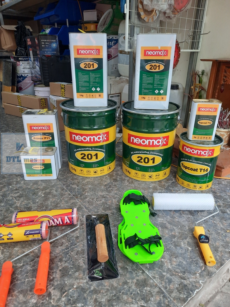 Neomax 201 Bộ 20Kg – Sơn chống thấm PU Polyurethane 2 thành phần ...