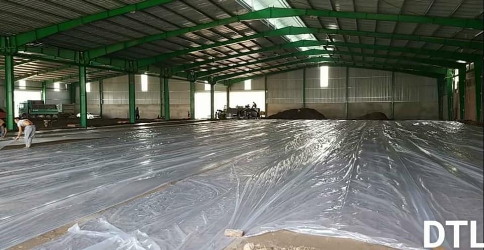 Nilon lót sàn đổ bê tông. Nilon khổ 1.2m mở rộng 2.4m, dòng PE 32~35m² ...