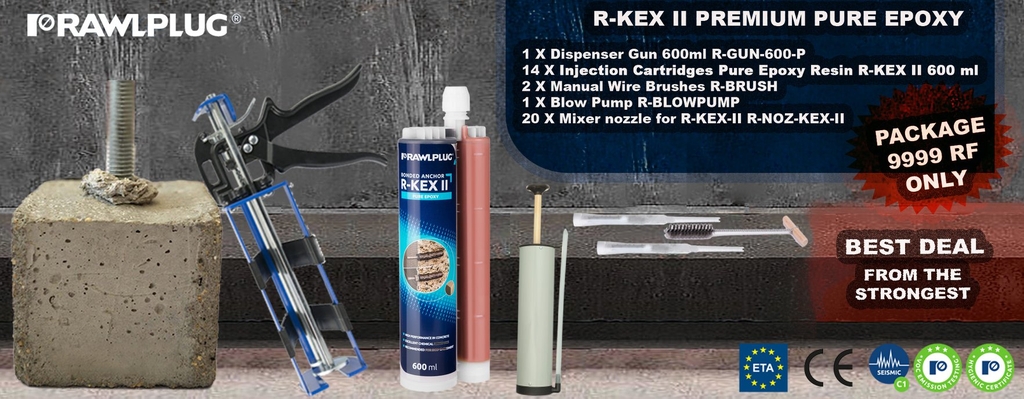 Keo Cấy Thép Rawlplug R-Kex II - Tuýp 600ml | Dtlgroup.vn