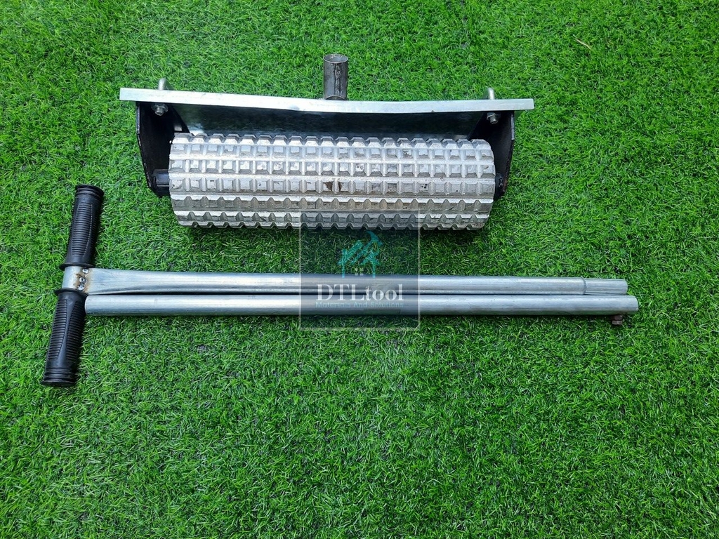 Rulo, Con lăn tạo nhám mặt bê tông Caro 15x15x5mm, dài 48cm. Chống trơn ...