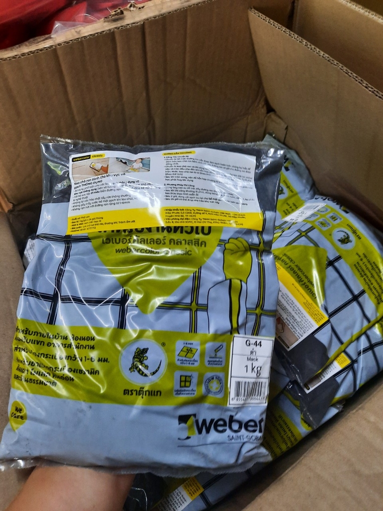 Weber Color Classic - Keo chà ron chuyên dụng cho khu vực khô ráo. Mạch ...