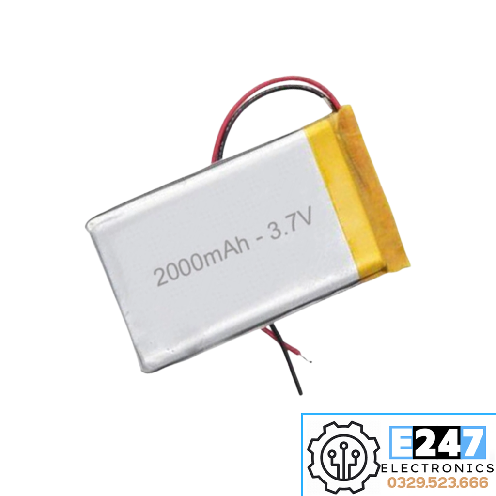 PIN LITHIUM POLYMER 3.7V 2000MAH