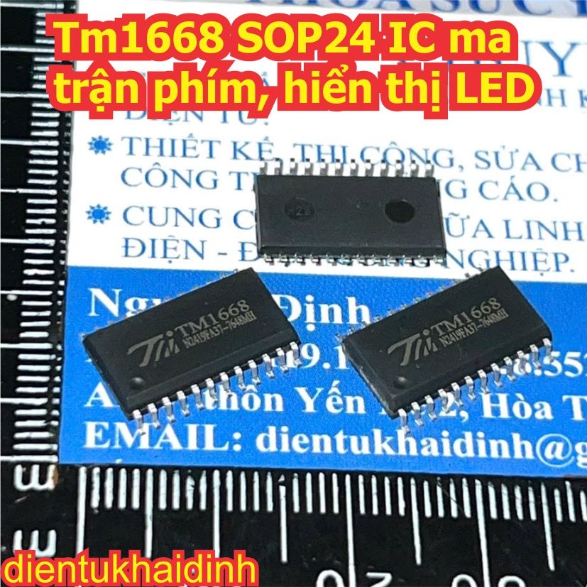 TM1668 TM1722 TM1639 SOP24 SSOP24 IC ma trận phím, hiển thị LED LCD kde0407
