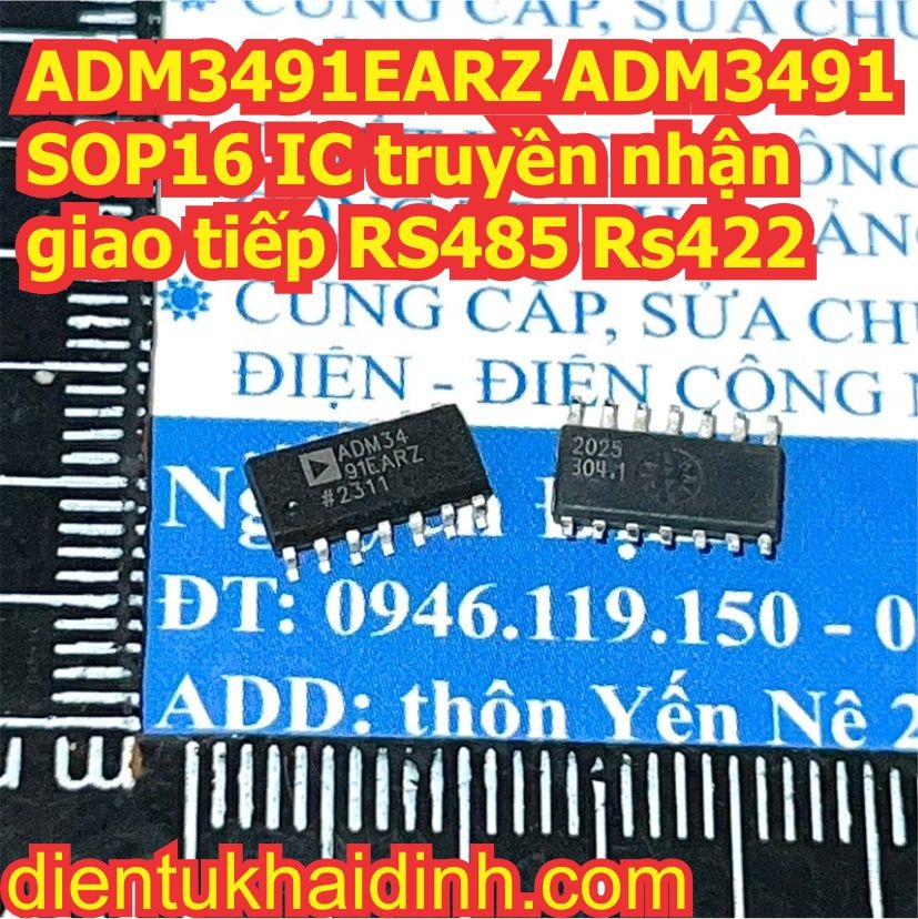 ADM3491EARZ ADM3491 SOP14 IC truyền nhận giao tiếp RS485 RS422 kde0955