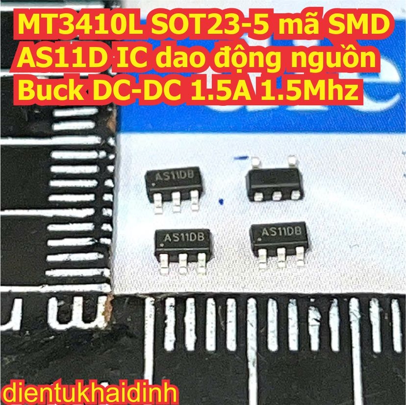 MT3410L SOT23-5 mã SMD AS11D IC dao động nguồn Buck DC-DC 1.5A 1.5Mhz ...