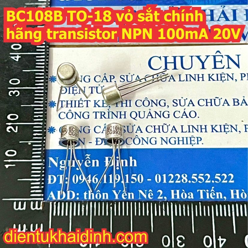 BC109B BC109 BC108B BC108 BC107B BC107 BC177B BC177 TO-18 vỏ sắt chính ...