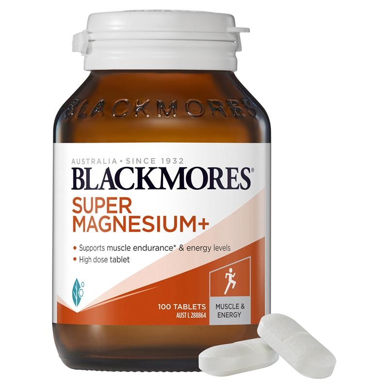 Blackmores Super Magnesium Plus Australian Magnesium supplement 100 ...