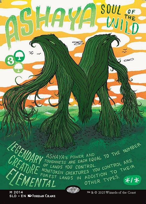 Magic: The Gathering - Secret Lair Drop - Ashaya, Soul of the Wild (2014)