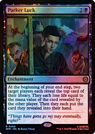 Magic the Gathering - Marvel's Spider-Man - Parker Luck FOIL