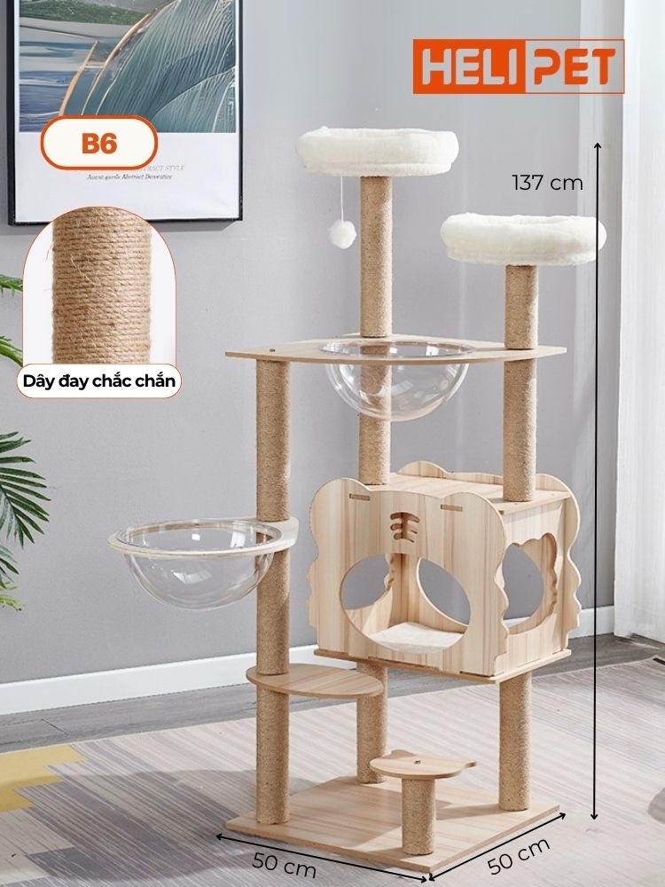 Cat tree HELIPET B6 - Nhà cây cho mèo HELIPET B6 - Helipet