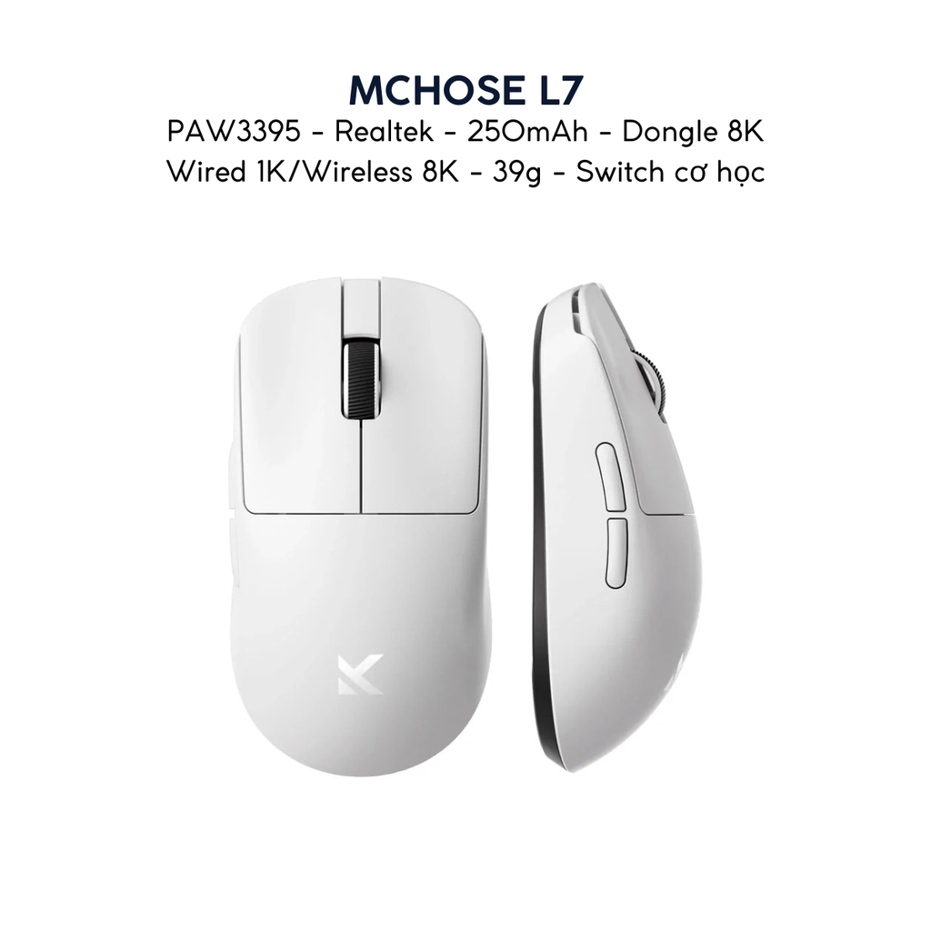 Chuột Gaming Không Dây MCHOSE L7 / L7 PRO / L7 ULTRA