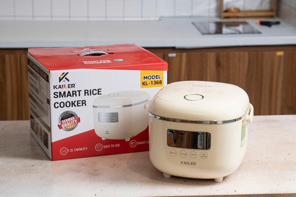 Nồi cơm điện Kailer lòng nồi vân tổ ong 1.2l, KL-1368.