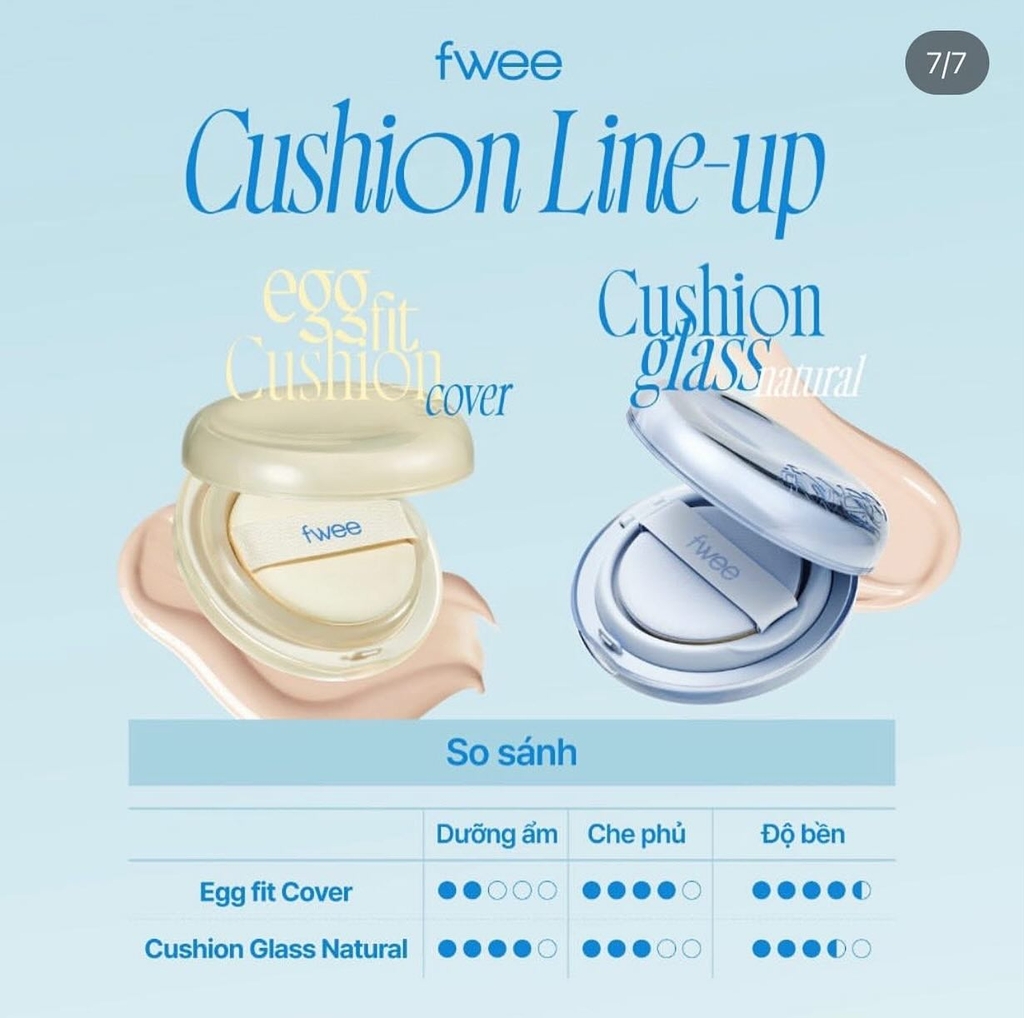 Phấn Nước Fwee Egg Fit Cover Cushion 13g