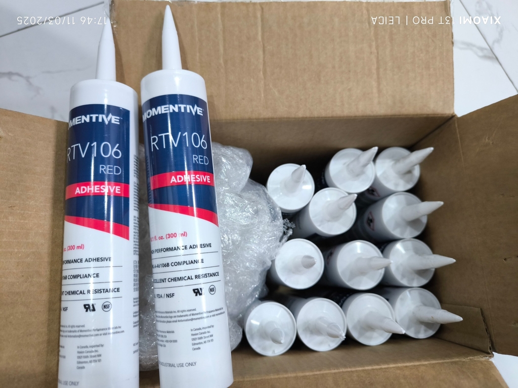 Keo silicone Momentive RTV106 (1 tuýp 0.34kg), hiệu Momentive