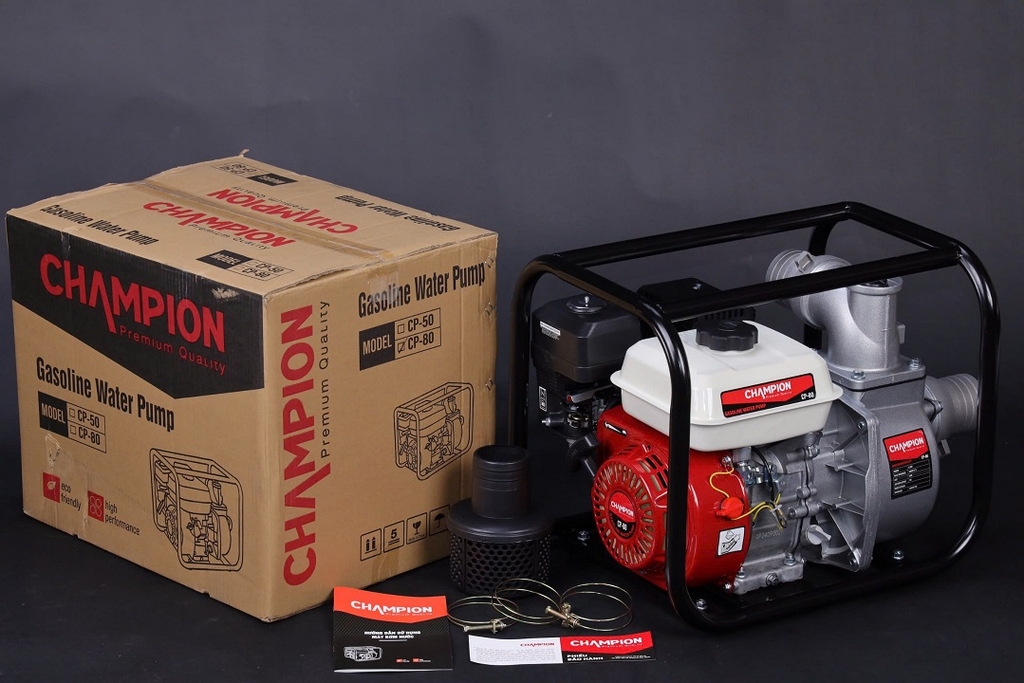 Máy Bơm Nước Chạy Xăng Mẫu Mới 6.5HP Champion CP-80