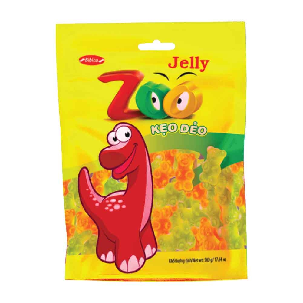 Zoo oil coated jelly candy in plastic bag 500g Bibica - Essence of ...