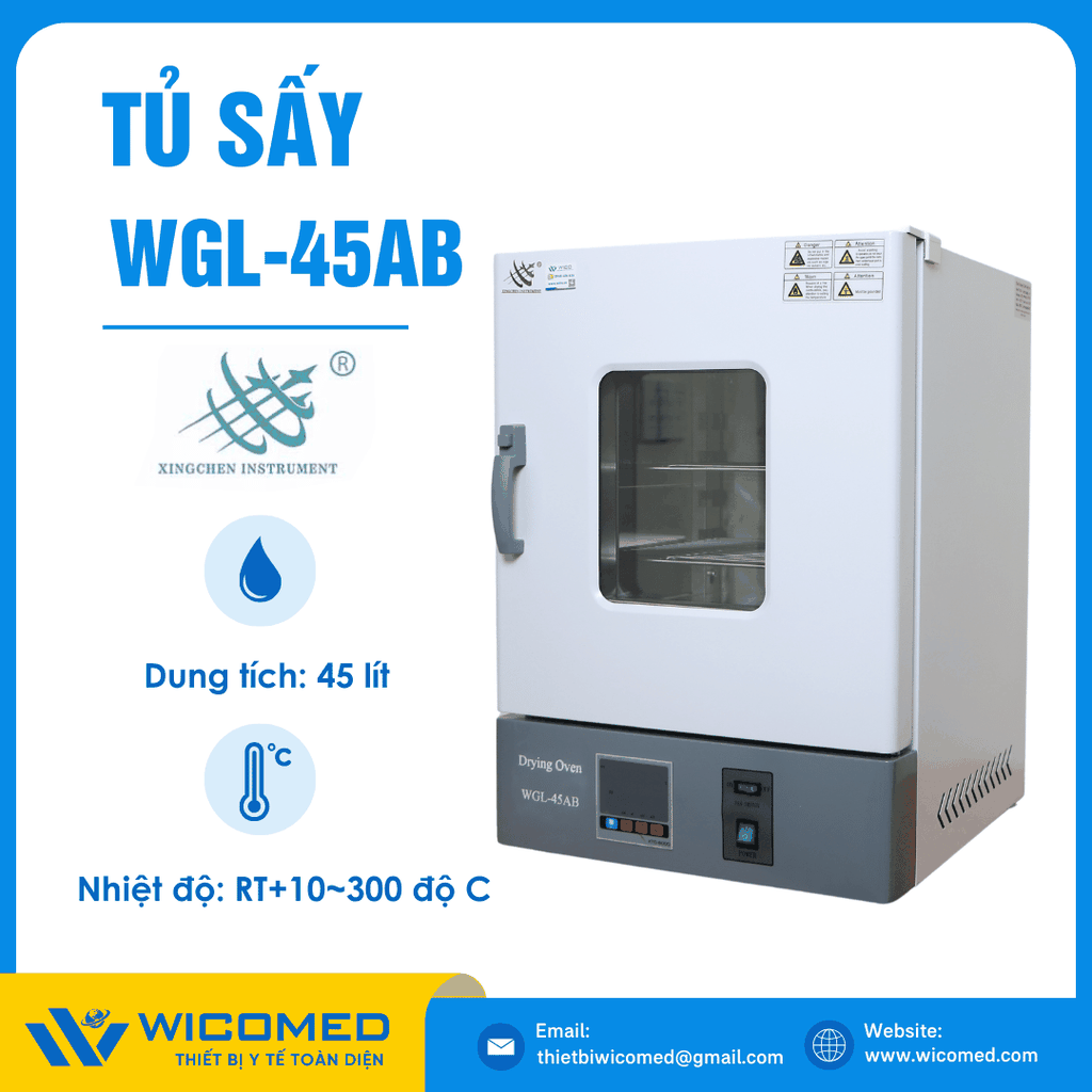 Tủ Sấy Đối Lưu Cưỡng Bức 45 Lít Xingchen WGL-45AB | WICOMED - Thiết Bị ...