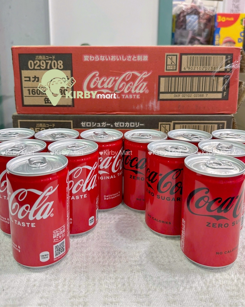 Combo 6 Lon Coca Nhật 160ml 2 Vị (Coca Original + Coca Zero Sugar ...