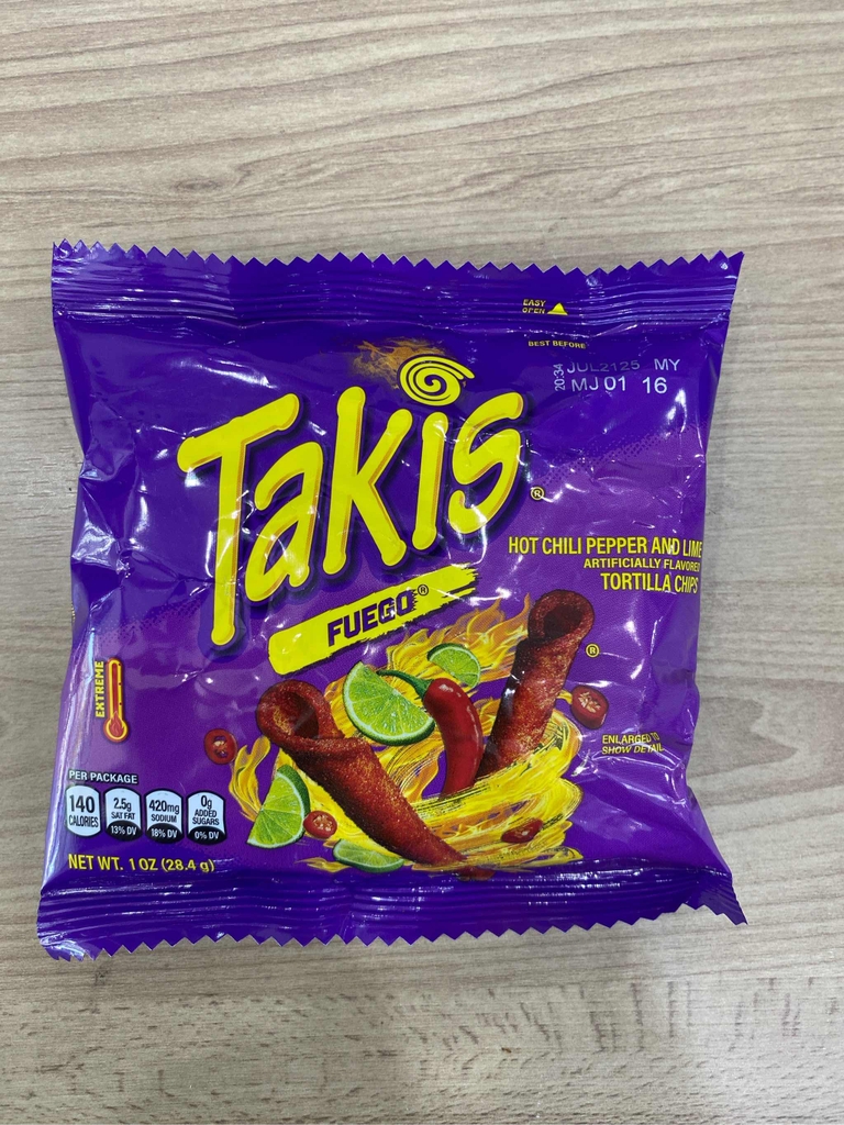 Takis Fuego – Snack ngô cuộn vị ớt & chanh siêu cay 28g - Mỹ ( gói lẻ ...