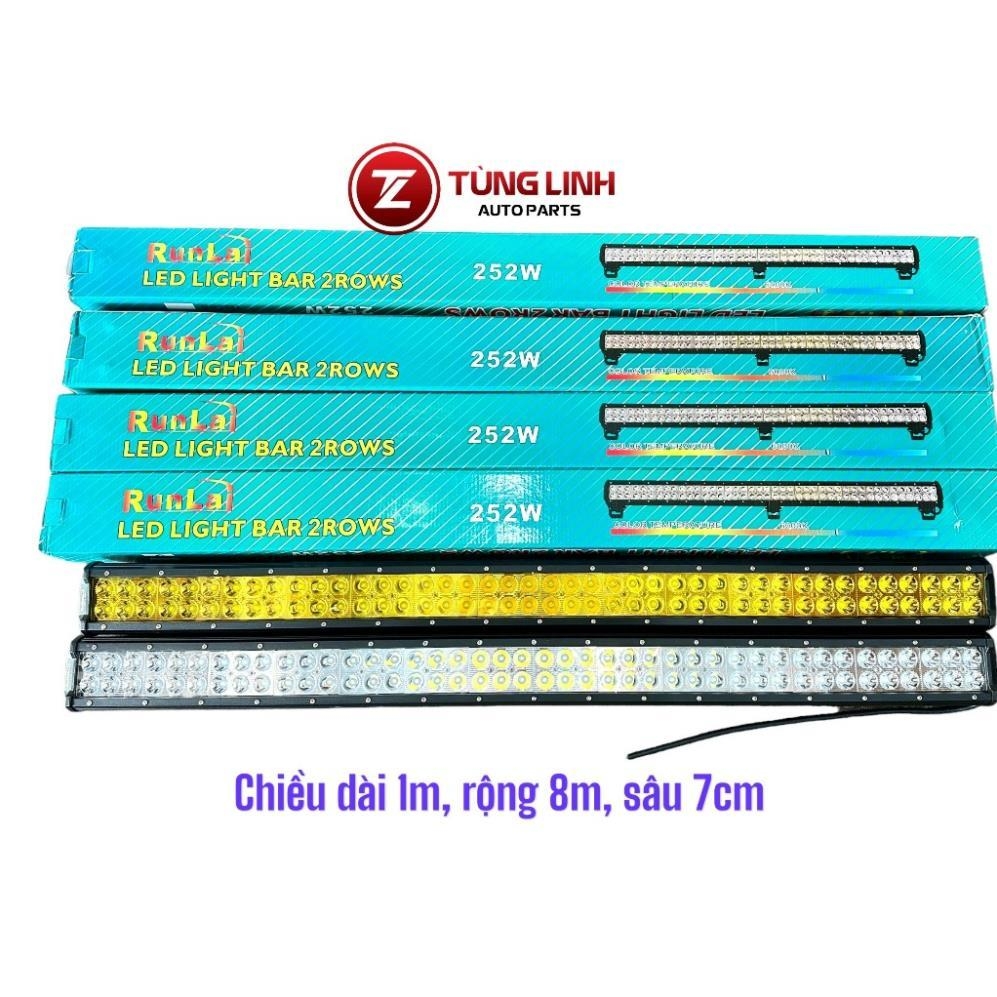 Đèn cây led 2 hàng RUNLAI trợ sáng dài 1 mét - 252W trắng và vàng 12 ...