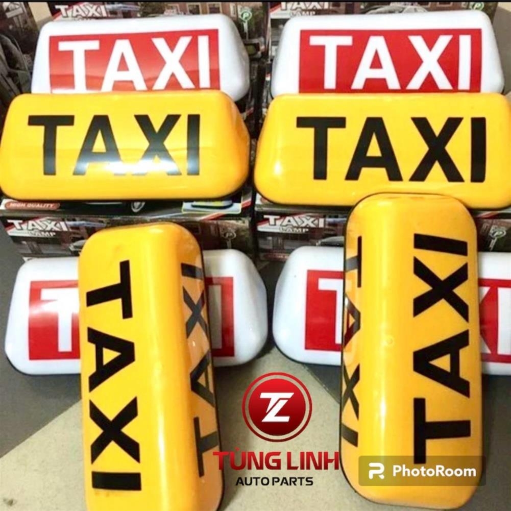 Mào TAXI có đế nam châm 2 màu vàng - trắng điện áp 12v
