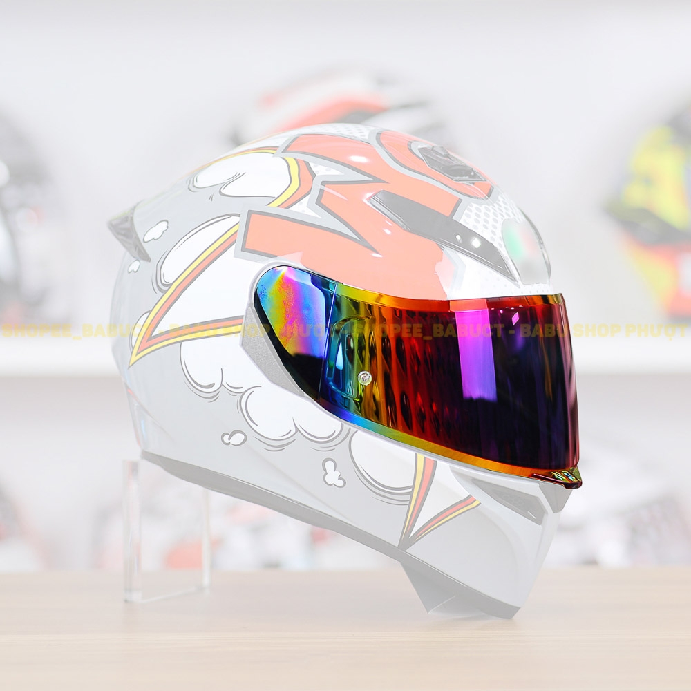Kính Màu Gương Gradient Mũ Bảo Hiểm AGV K1/K3SV - Tím Đen - babuphuot.vn