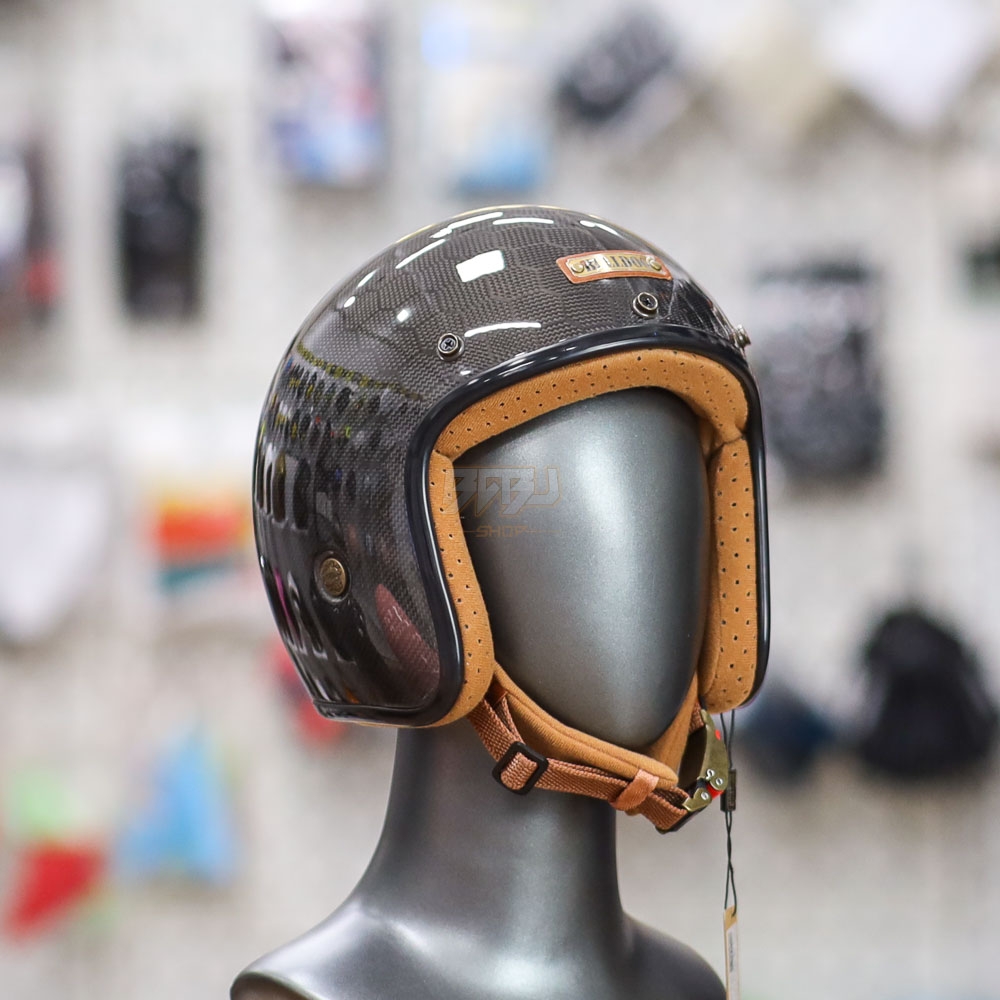 Mũ 3/4 Bulldog Heli Carbon Medusa Cổ Điển Cao Cấp - babuphuot.vn