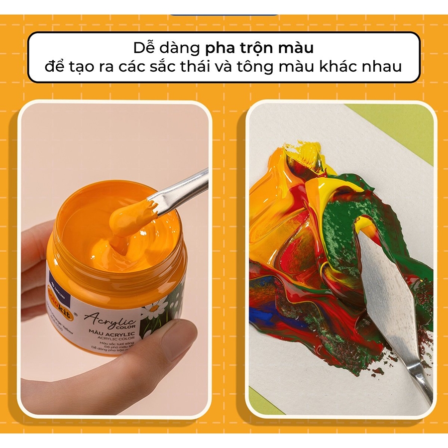 Màu Acrylic Colokit ACR-C010 100ml Trắng