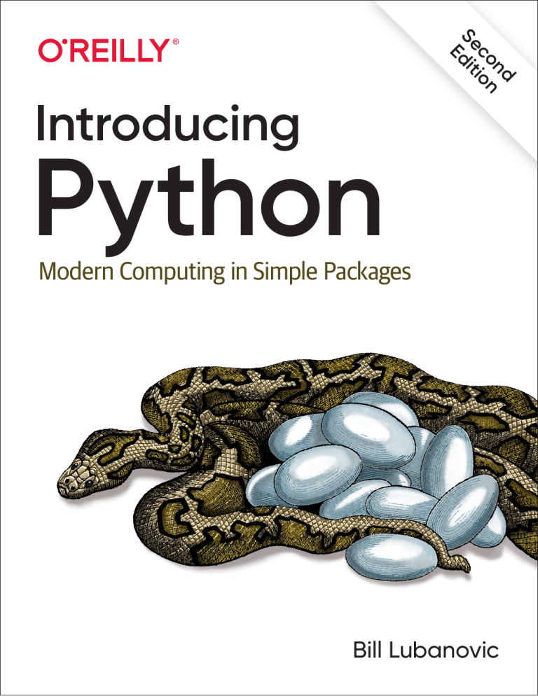 Introducing Python 2nd Ed – Sách học Python cơ bản & ứng dụng (2020)