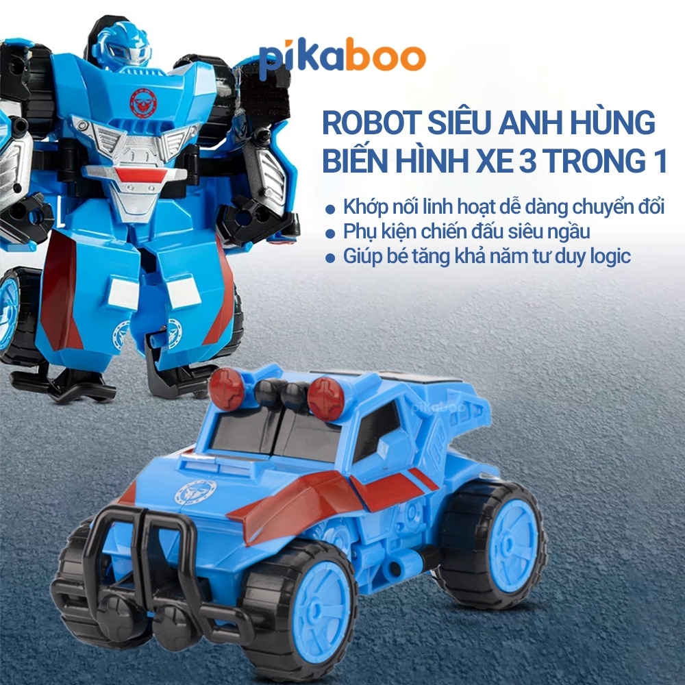Robot biến hình Pikaboo 3 mẫu trong 1 | Pikaboo2