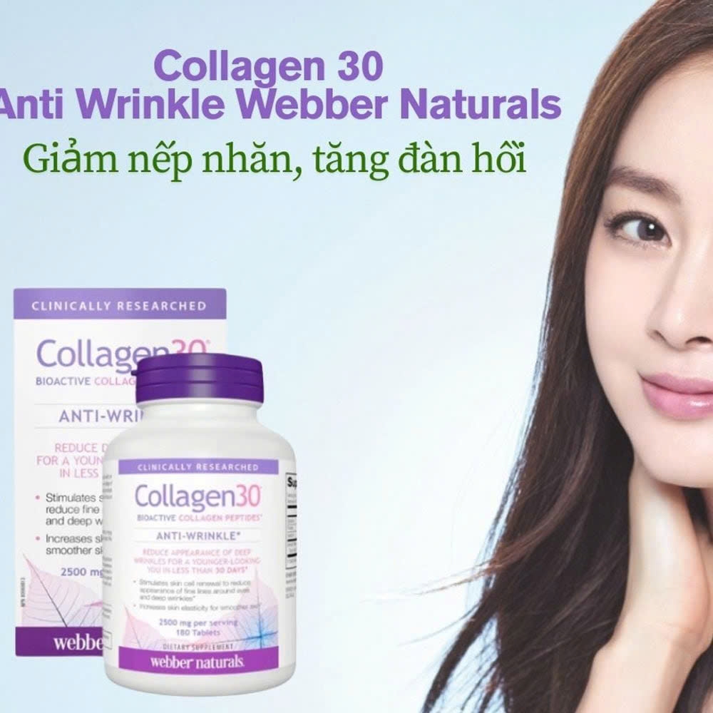 Collagen30 WEBBER NATURALS - Collagen Peptide Hoạt Tính Sinh Học Cao