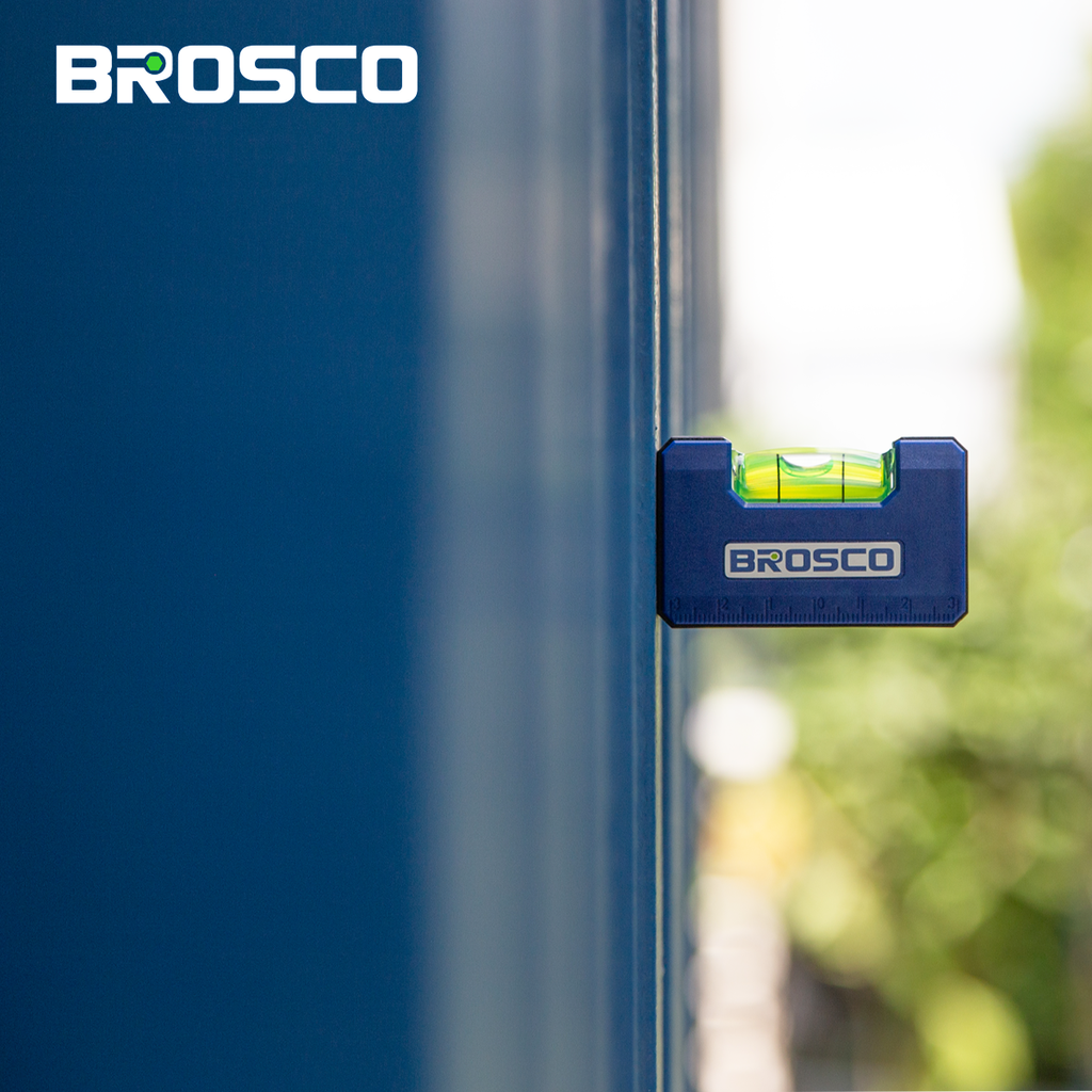 Thước thủy nhựa có từ tính (65mm - 100mm - 150mm) Brosco