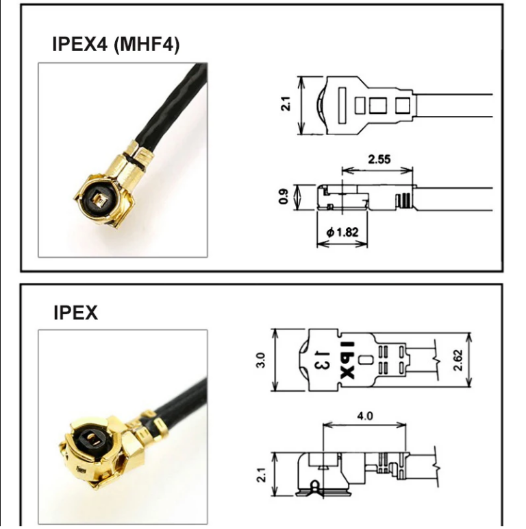 Cáp chuyển đổi SMA female sang IPEX4 Linh Kiện 888